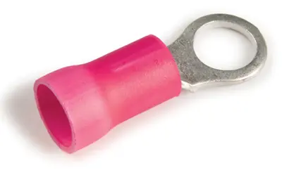 Primary Wire Terminal Ring Terminal - Insulated 8 ga. GROTE GRO 842705 ...
