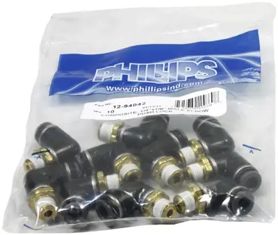 Air Brake Push to Connect PTC / Quick Connect QC Fittings Male ...