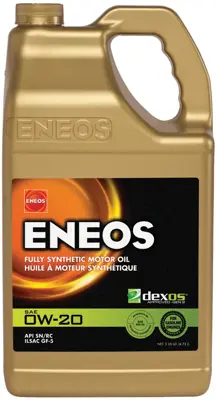 Eneos Synthetic Motor Oil 0W20 Full Synthetic 5 qt (US) AIC 3701320 ...