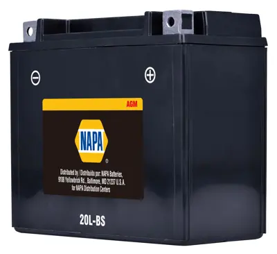 NAPA Power Sport Battery 3 Months Free Replacement BCI No. NA 270 CCA ...