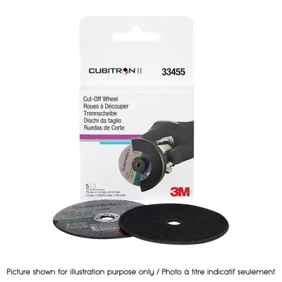 3M™ Cubitron™ II Cut-Off Wheel 33456 75 mm x 1 mm x 9.53 mm (3 in x .04 ...
