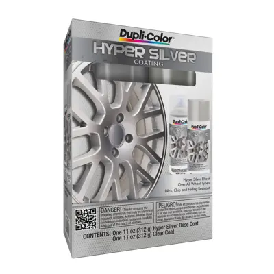 Duplicolor Paint Hyper Silver Coating Kit, Silver/Clear, HSK100 Hyper ...