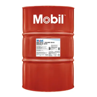 Mobil Delvac 1300 Super Motor Oil 15W40 Heavy Duty Diesel 55 gal (US ...