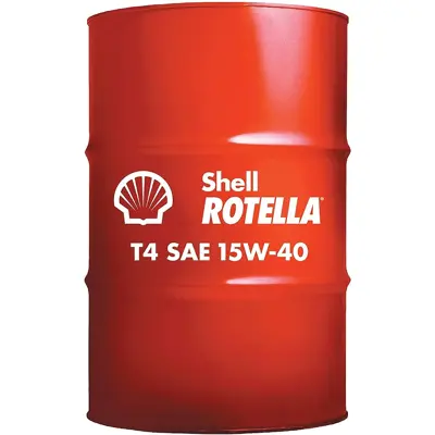 Shell Rotella T4 Triple Protection Motor Oil 15W40 Conventional 55 gal ...